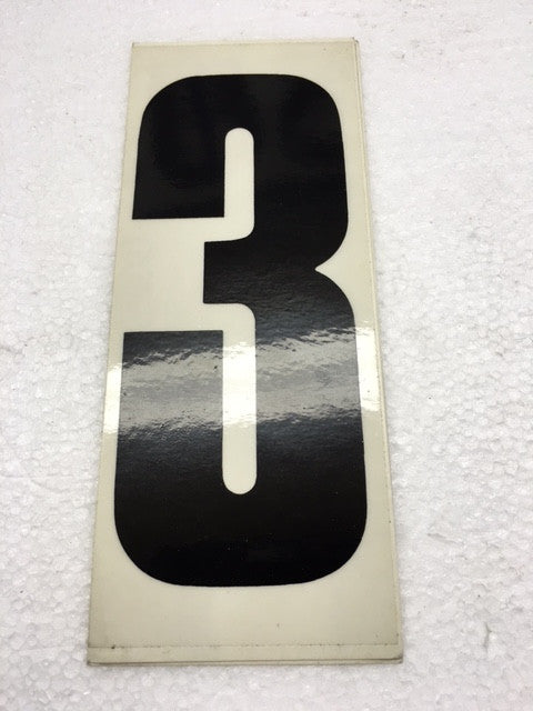 Number Stickers - Black With Transparent Background– Italian Motors USA LLC