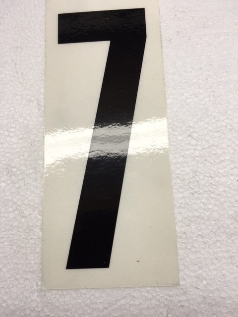 Number Stickers - Black With Transparent Background | Italian Motors ...