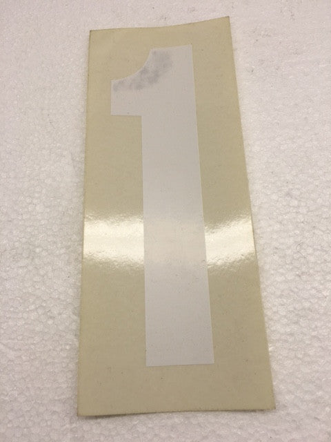 Number Stickers - White With Transparent Background | Italian Motors ...