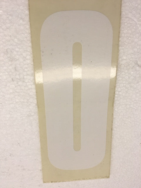 Number Stickers - White With Transparent Background | Italian Motors ...