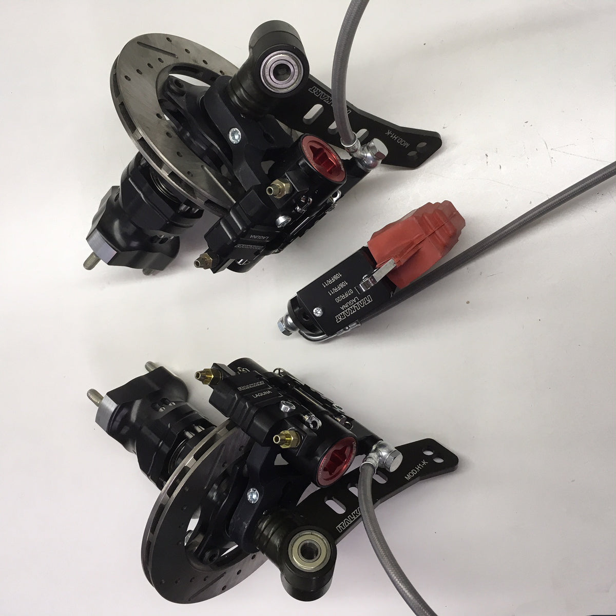 Complete Italkart Front Brake System with Spindles | Italian Motors USA LLC