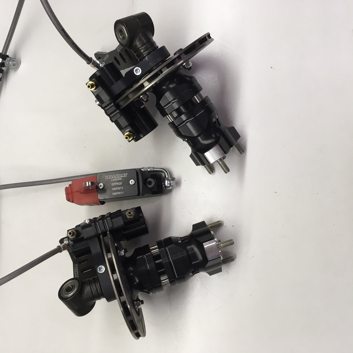 Complete Italkart Front Brake System with Spindles | Italian Motors USA LLC