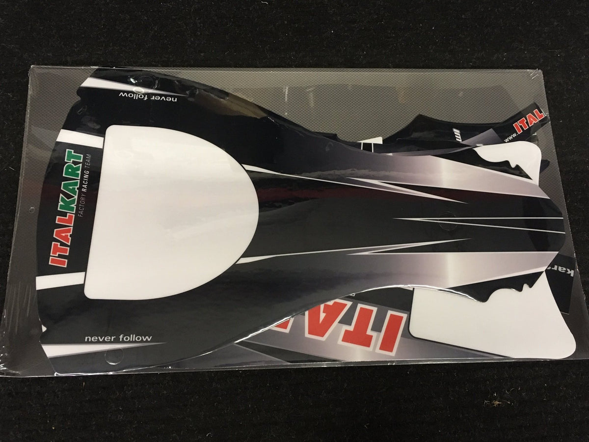 Italkart FP7 COMPLETE Sticker Kit - Black & White Version | Italian ...