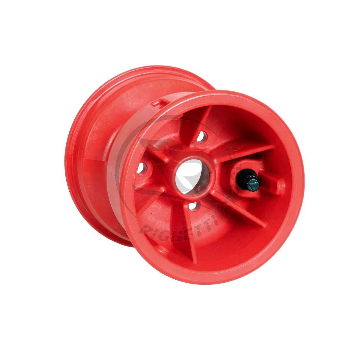 Red Plastic Wheel - 130mm | Italian Motors USA LLC