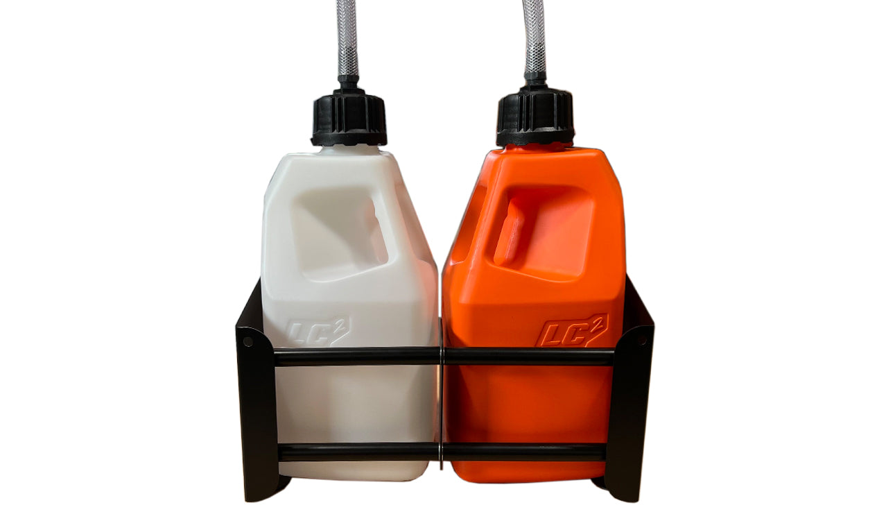 Dual Fuel Jug Rack - Floor Mount | Italian Motors USA LLC